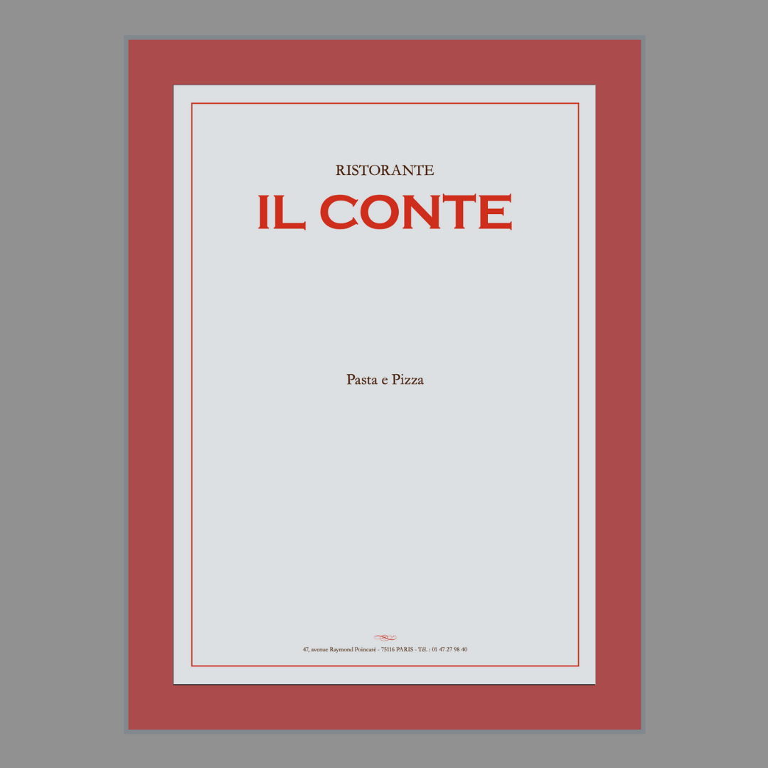 Menu - Il Conte